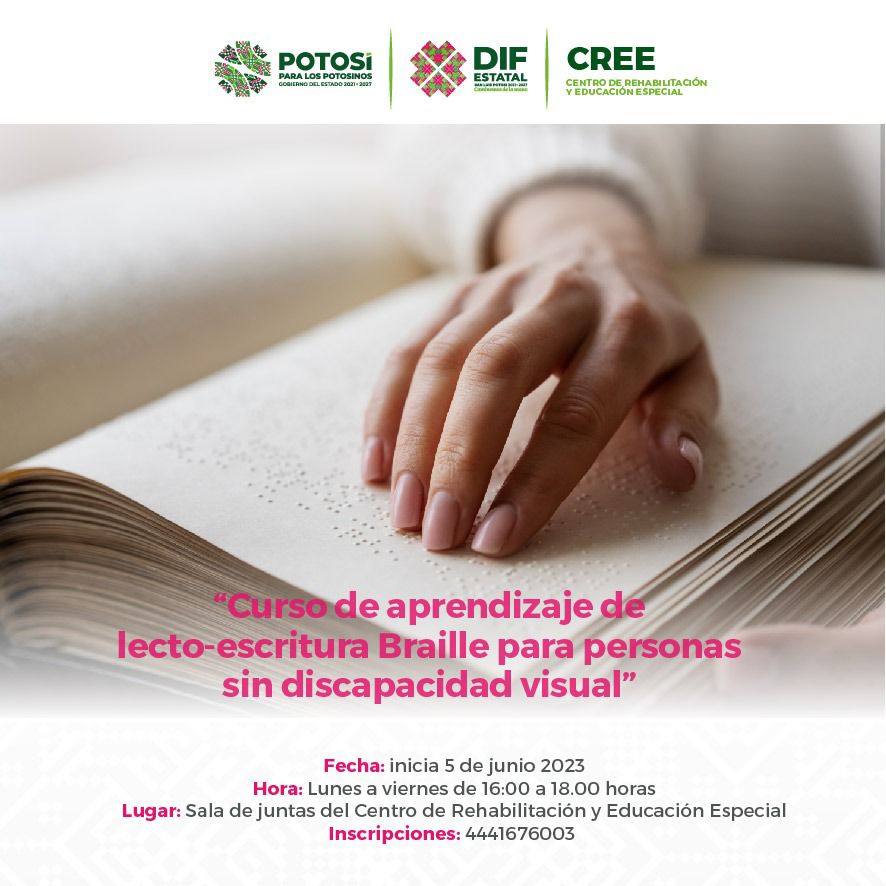 DIF ESTATAL ORGANIZA CURSO DE SISTEMA BRAILLE – Cadena Tres SLP